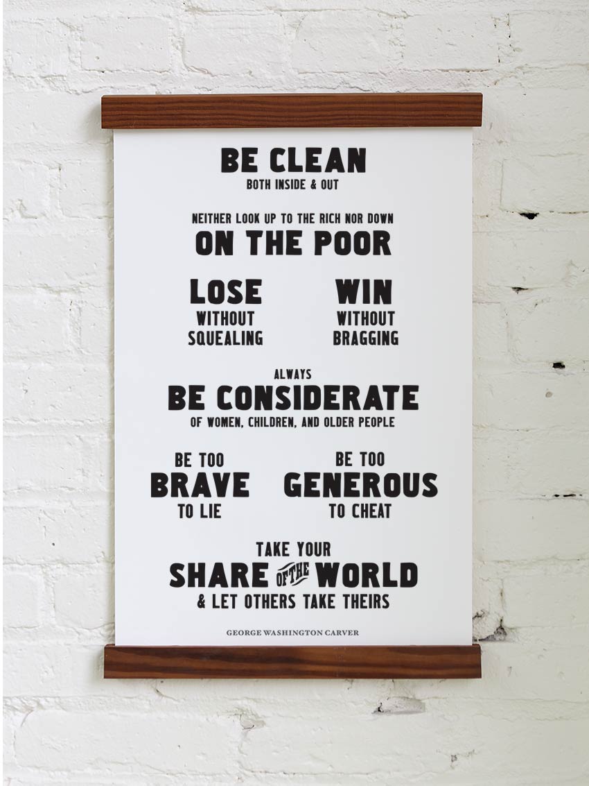 Eight Rules To Live By | Giclee Art Print – Old Try