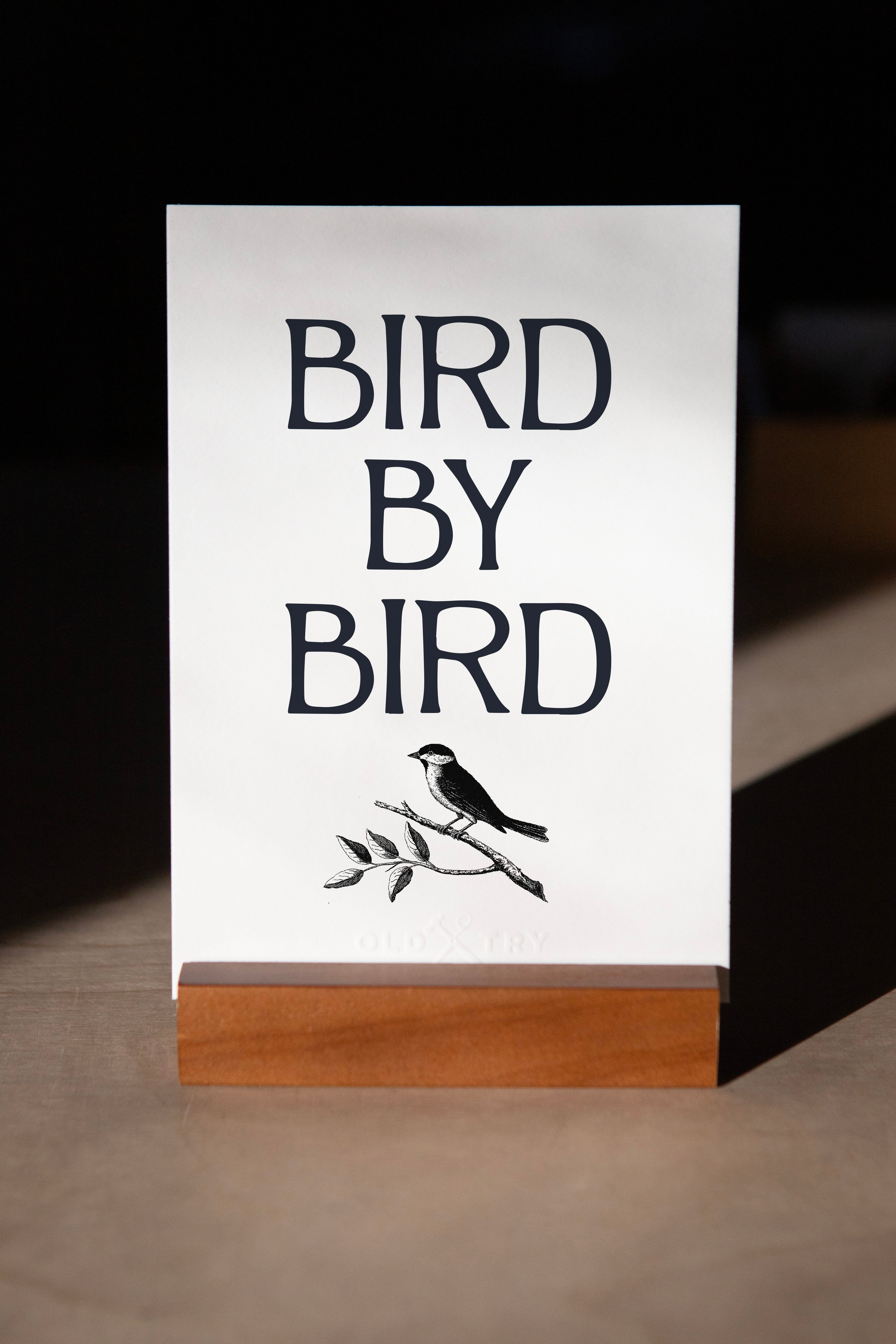 Bird by Bird - Anne Lamotte Tabletop Print – Old Try