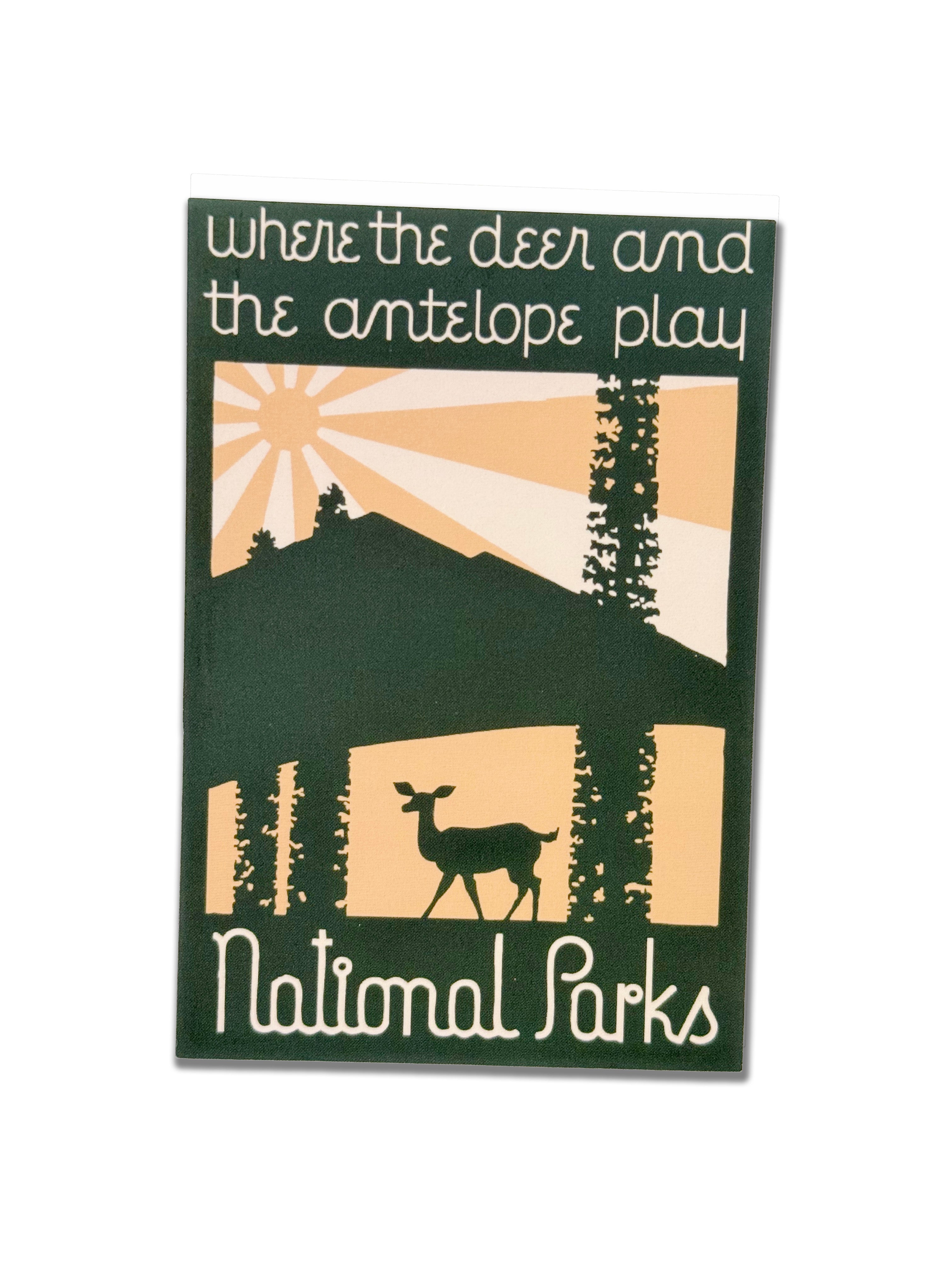 Deer and Antelope Play - National Parks Sticker – Old Try