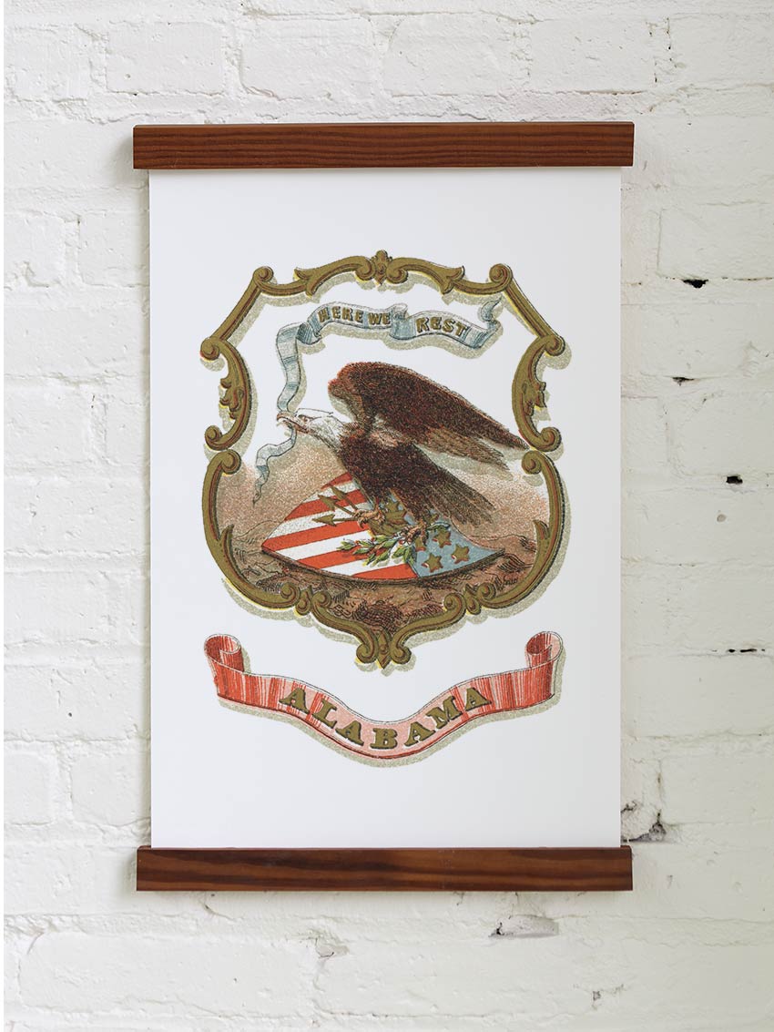 Alabama Arms | Coat of Arms Giclée Art Print – Old Try