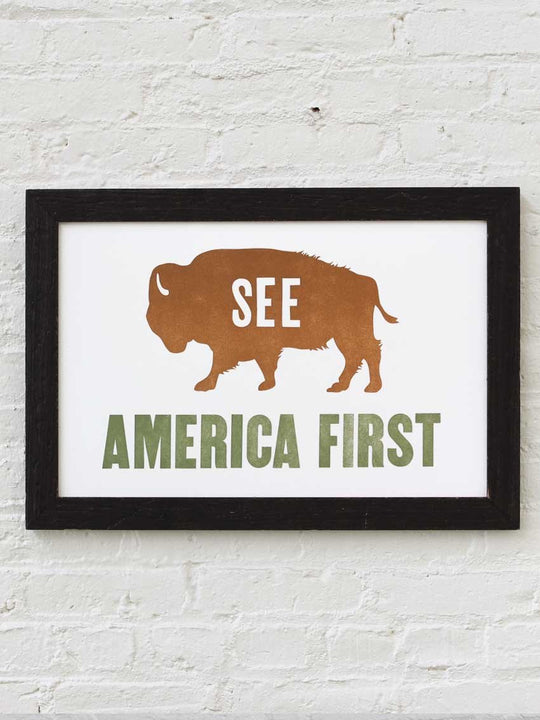 See America First | National Park Letterpress Print – Old Try