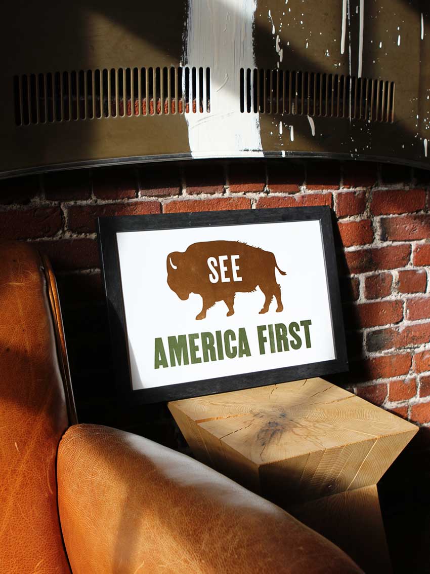 See America First | National Park Letterpress Print – Old Try