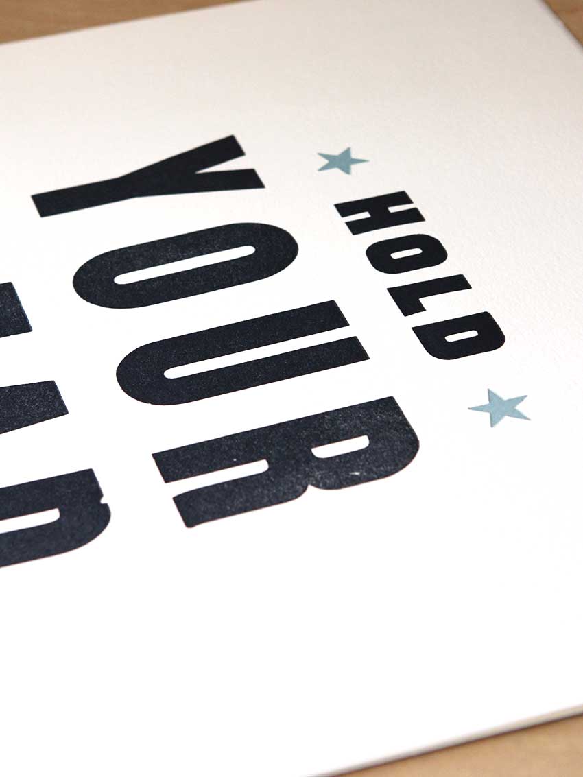Hold Your head high | Southern Letterpress Print – Old Try