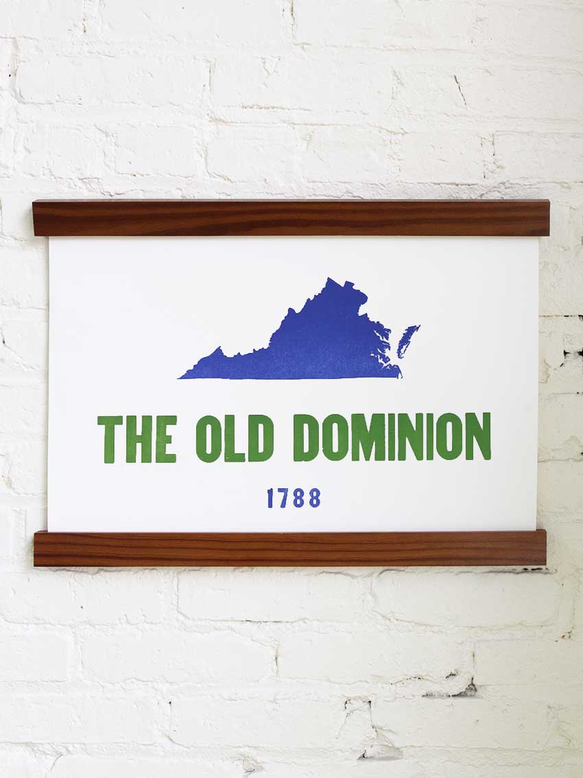 Old Dominion | Virginia Letterpress Print – Old Try