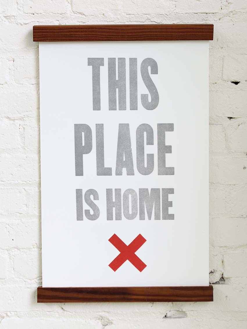 This Place | Southern Letterpress Print – Old Try