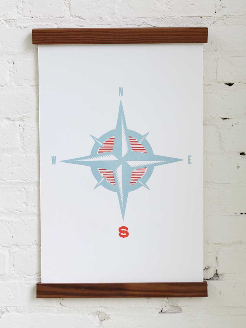 True North | Southern Letterpress Print – Old Try