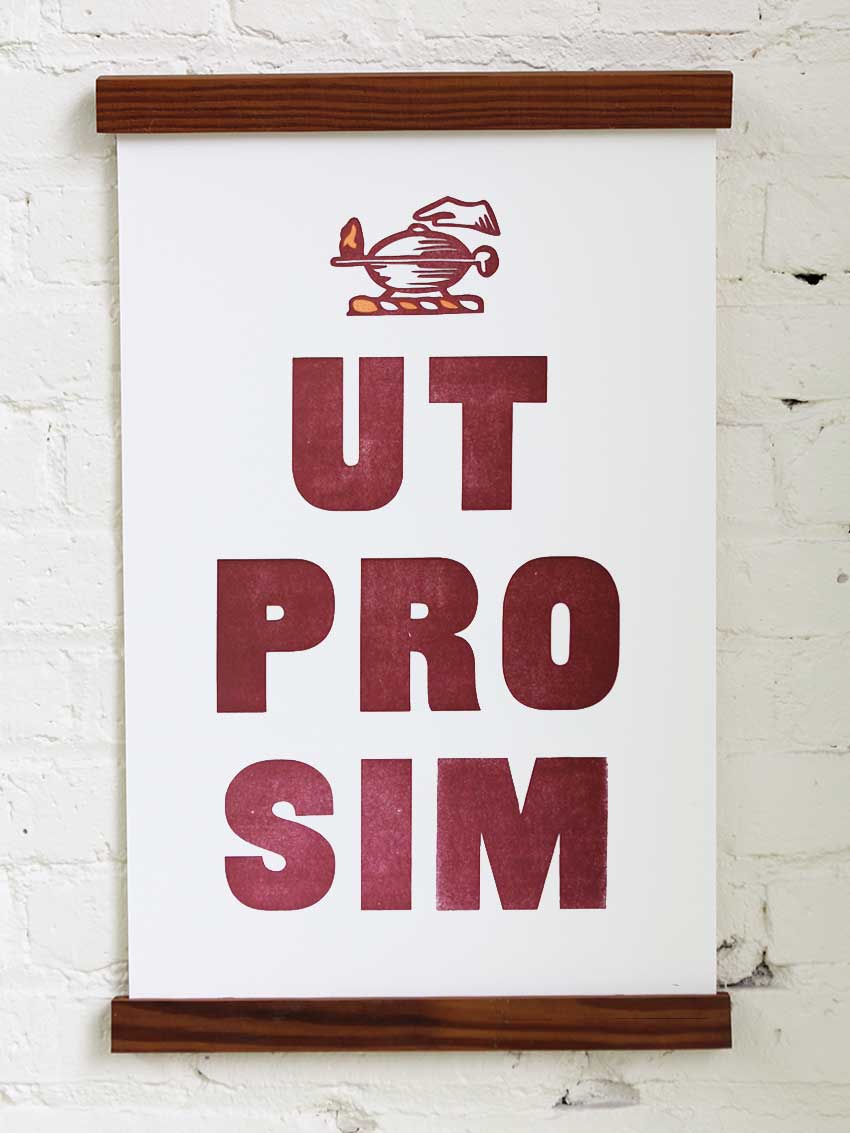Ut Prosim | Virginia Tech Letterpress Print – Old Try